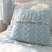 Knitting Pattern, heartstrings Cushion Cover, Cable Pillow Cover ...