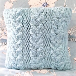 BUNDLE 3 Knitting Patterns, Cabled Cushion Covers, 3 Cables ...