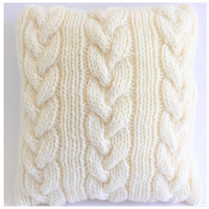 BUNDLE 3 Knitting Patterns, Cabled Cushion Covers, 3 Cables ...