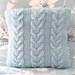 Knitting Pattern, heartstrings Cushion Cover, Cable Pillow Cover ...