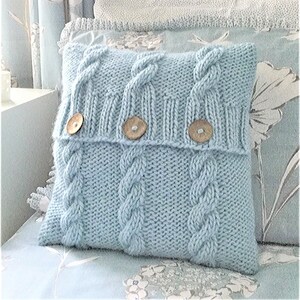 BUNDLE 3 Knitting Patterns, Cabled Cushion Covers, 3 Cables ...