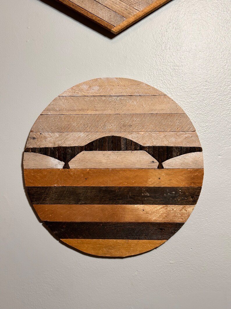 Milwaukee Flag With Hoan Bridge Outline Wood Art. 15 - Etsy