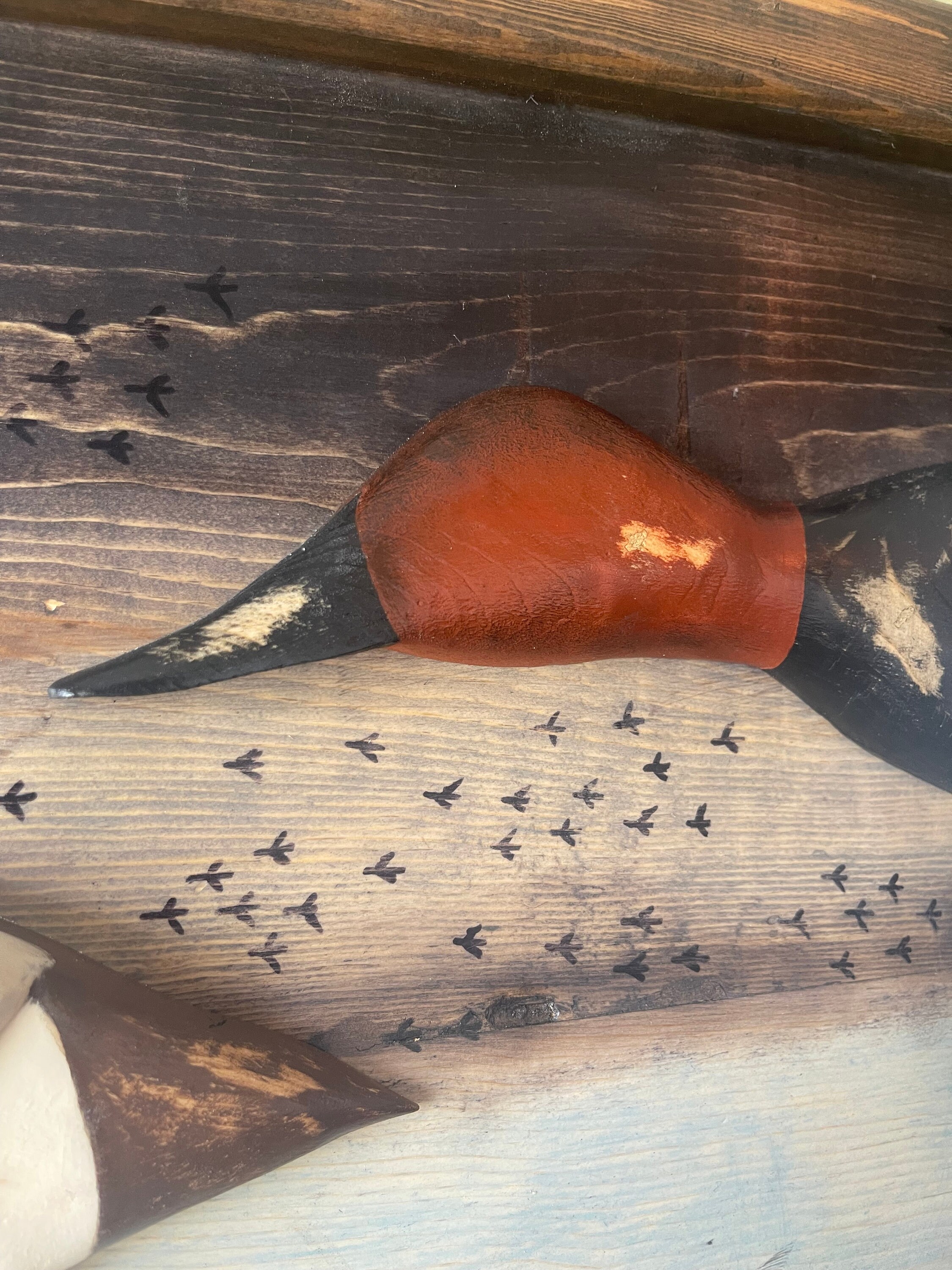 Hand Carved Duck Decoy Duck Call Display Waterfowl Print Painting - Etsy