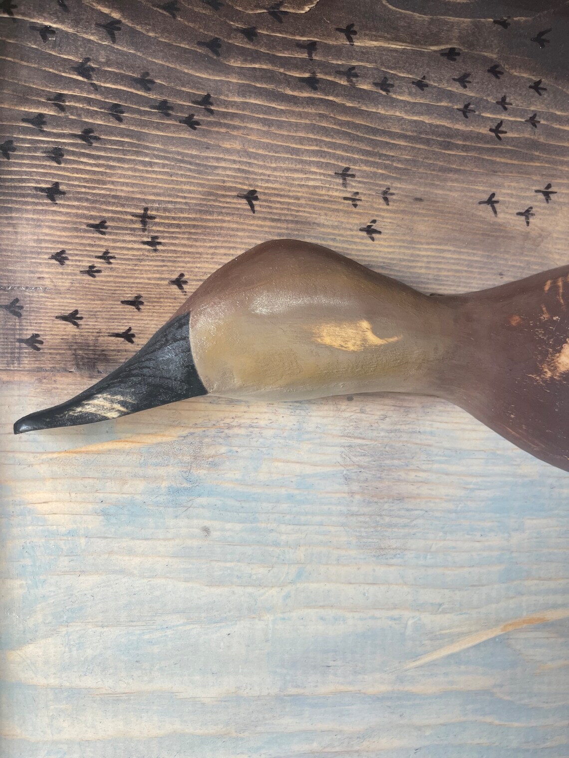 Hand Carved Duck Decoy Duck Call Display Waterfowl Print Painting - Etsy