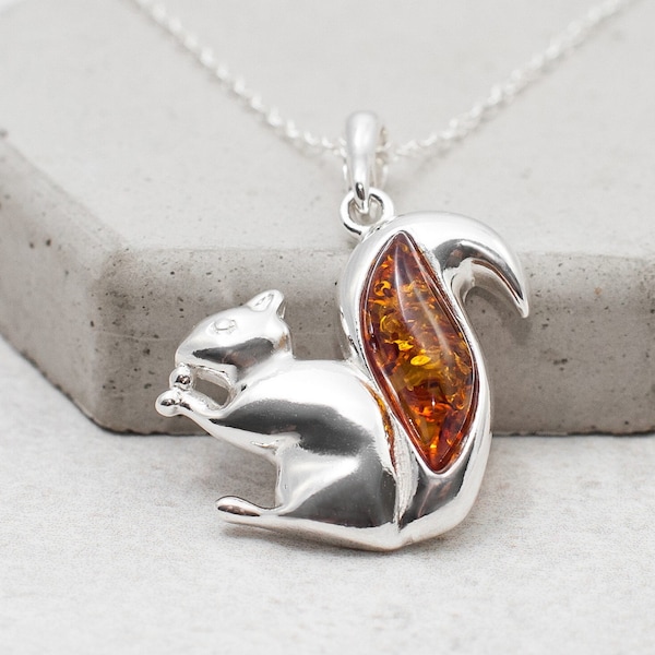 Squirrel Necklace - Etsy