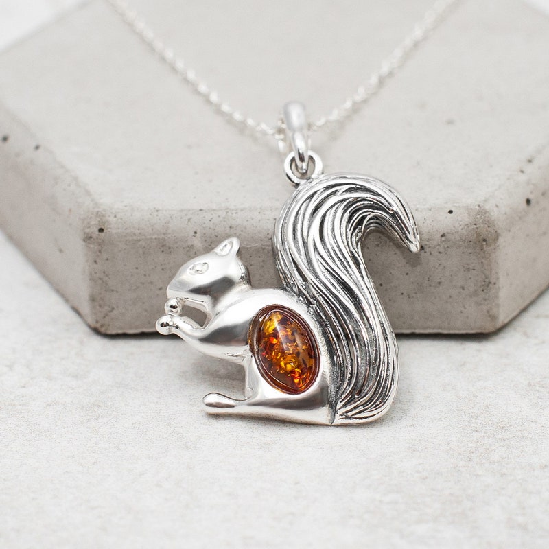 Squirrel Necklace - Etsy