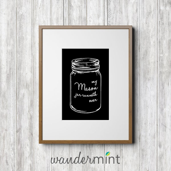 Mason Jar Chalkboard - Etsy