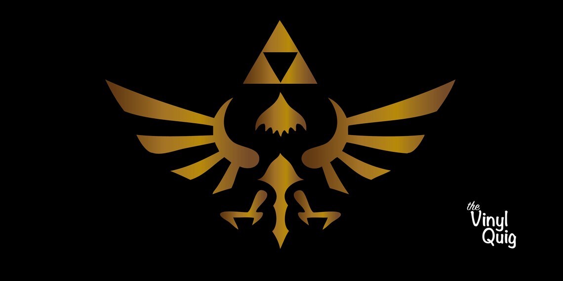 Hyrule Crest Vinyl Sticker - Inspired by Nintendo's Legend of Zelda - Etsy