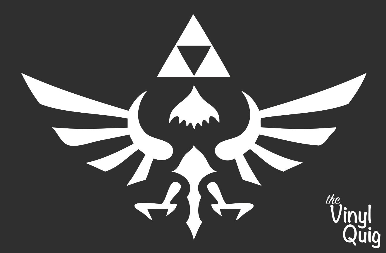 Hyrule Crest Vinyl Sticker - Inspired by Nintendo's Legend of Zelda - Etsy