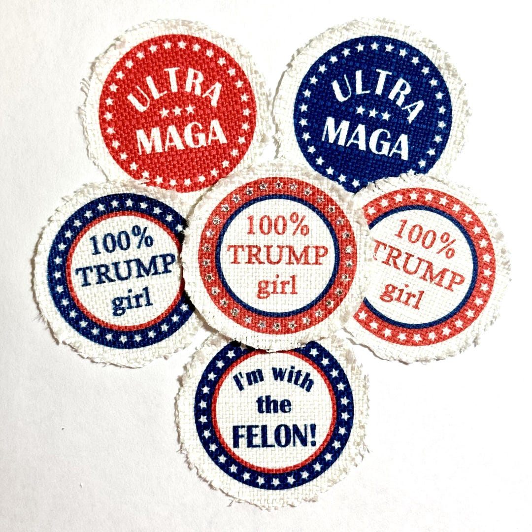 Trump Ultra Maga Hat Patches, Hat Patches, I'm With the Felon, 100% ...