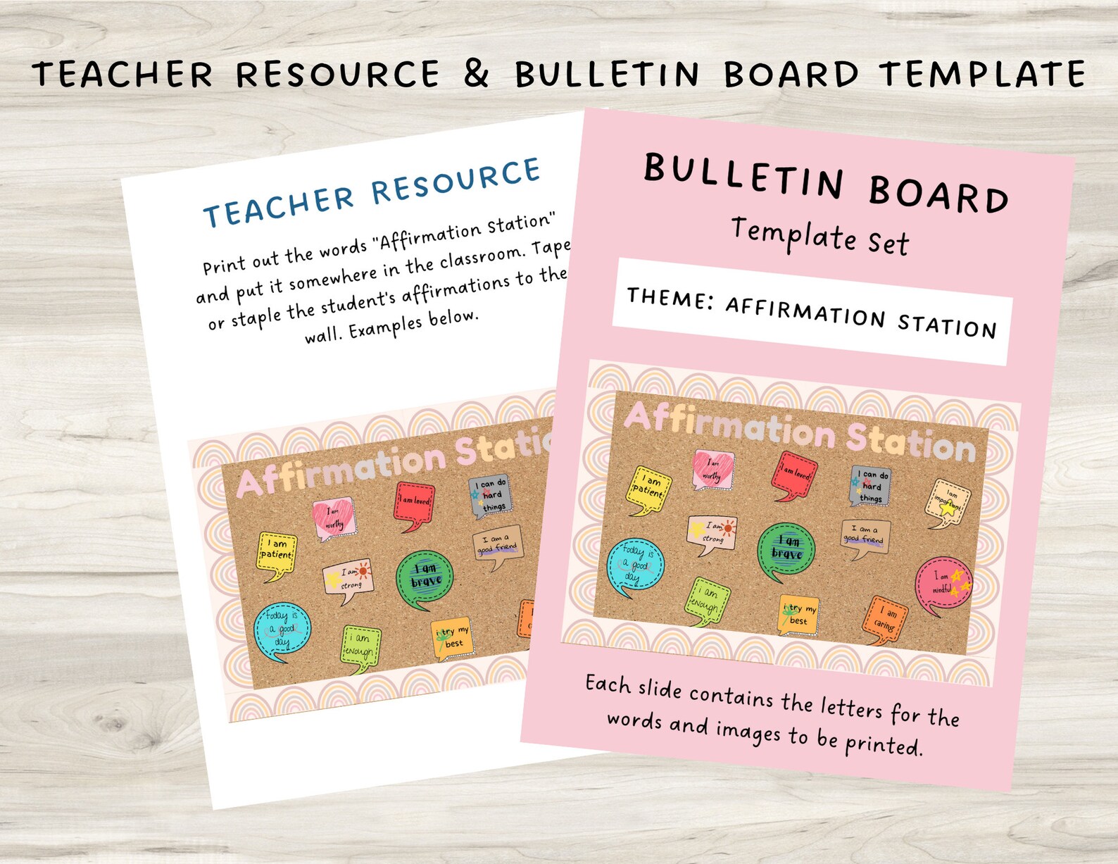Affirmation Station Classroom Kit | Positive Affirmations Bulletin ...