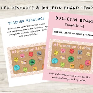 Affirmation Station Classroom Kit | Positive Affirmations Bulletin ...