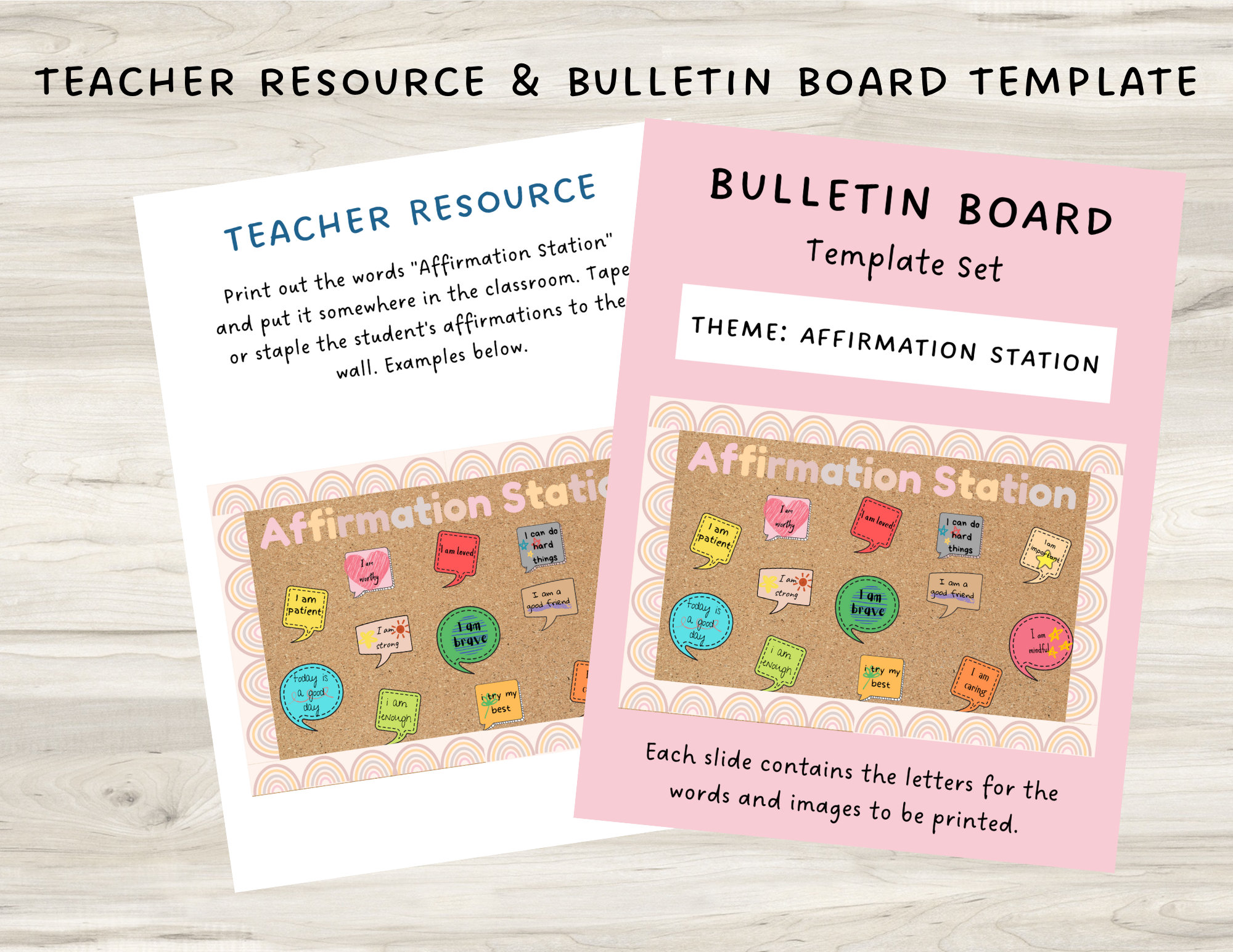 Affirmation Station Classroom Kit | Positive Affirmations Bulletin ...