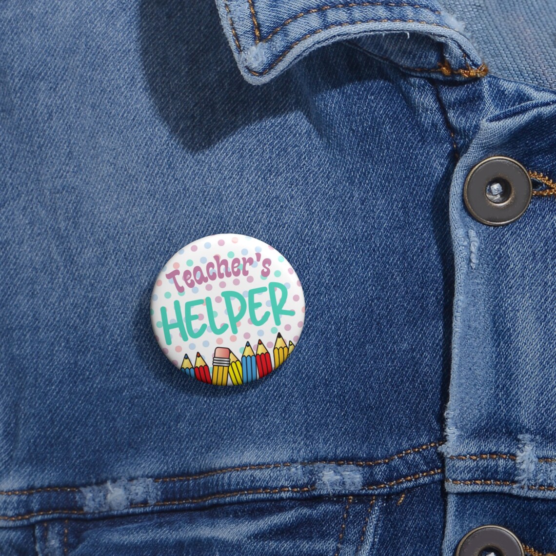 Teacher's Helper Pin | Classroom Jobs Badge for Students - Etsy