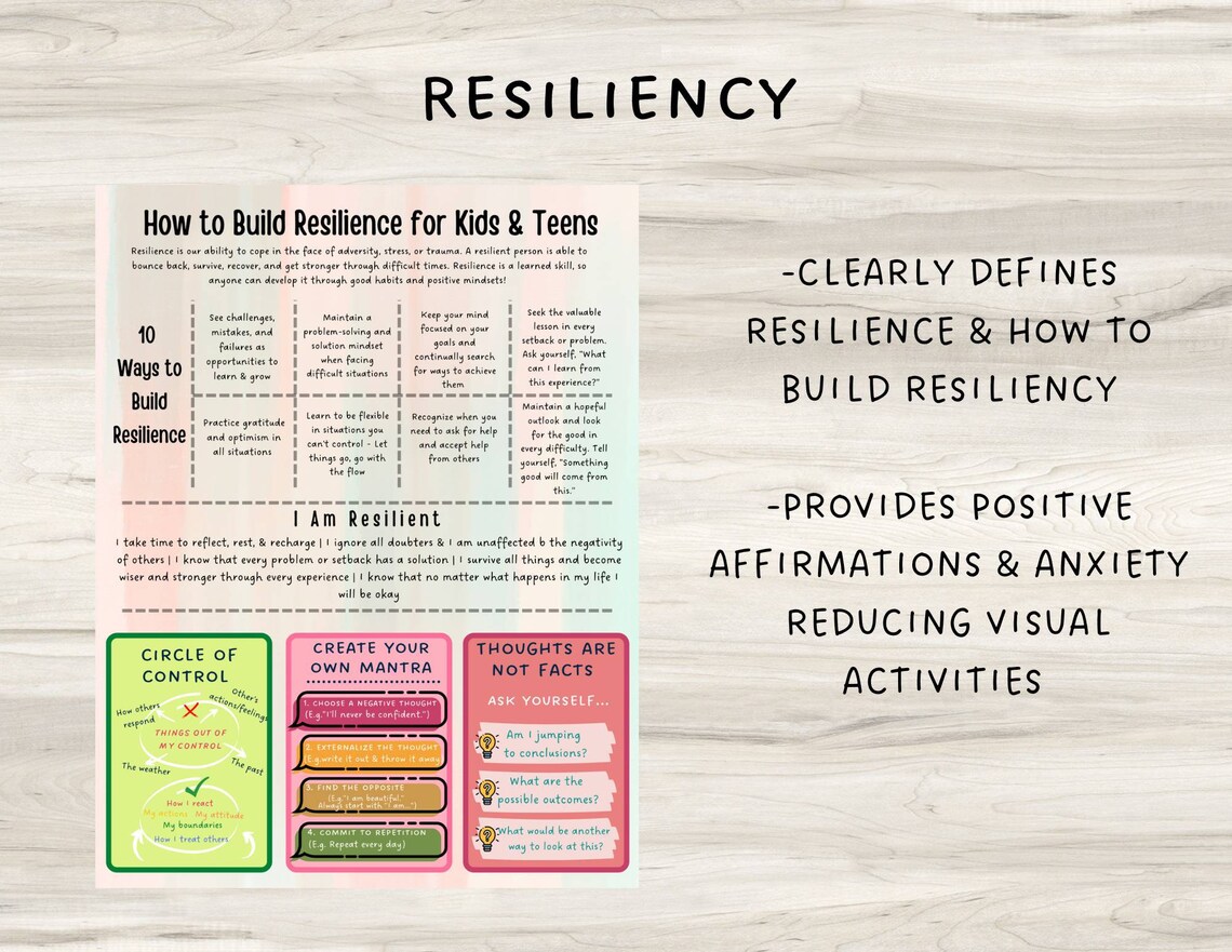 Trauma Coping Skills Handouts for Kids & Teens | Printable Therapy ...