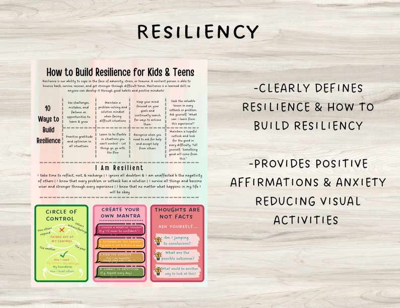 Trauma Coping Skills Handouts for Kids & Teens | Printable Therapy ...