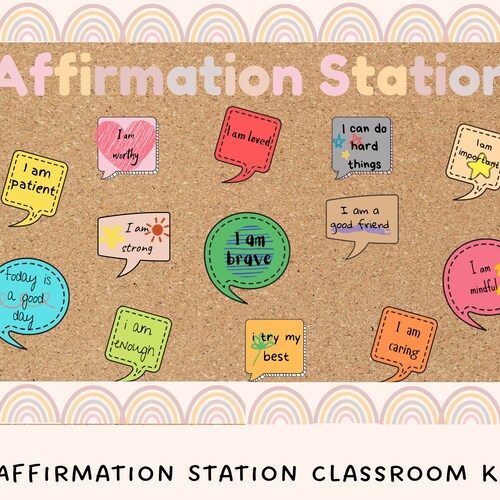 Affirmation Station Classroom Kit Positive Affirmations - Etsy