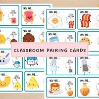 Buddy Match Cards – 22 Printable Classroom Pairing Sets | PDF Download ...