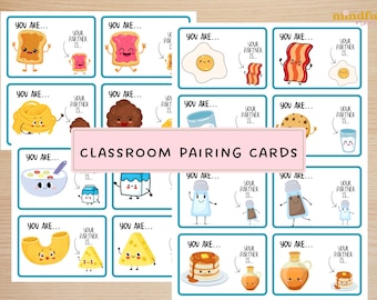 Partner and Small Group Pairing Cards | Classroom Management - Etsy