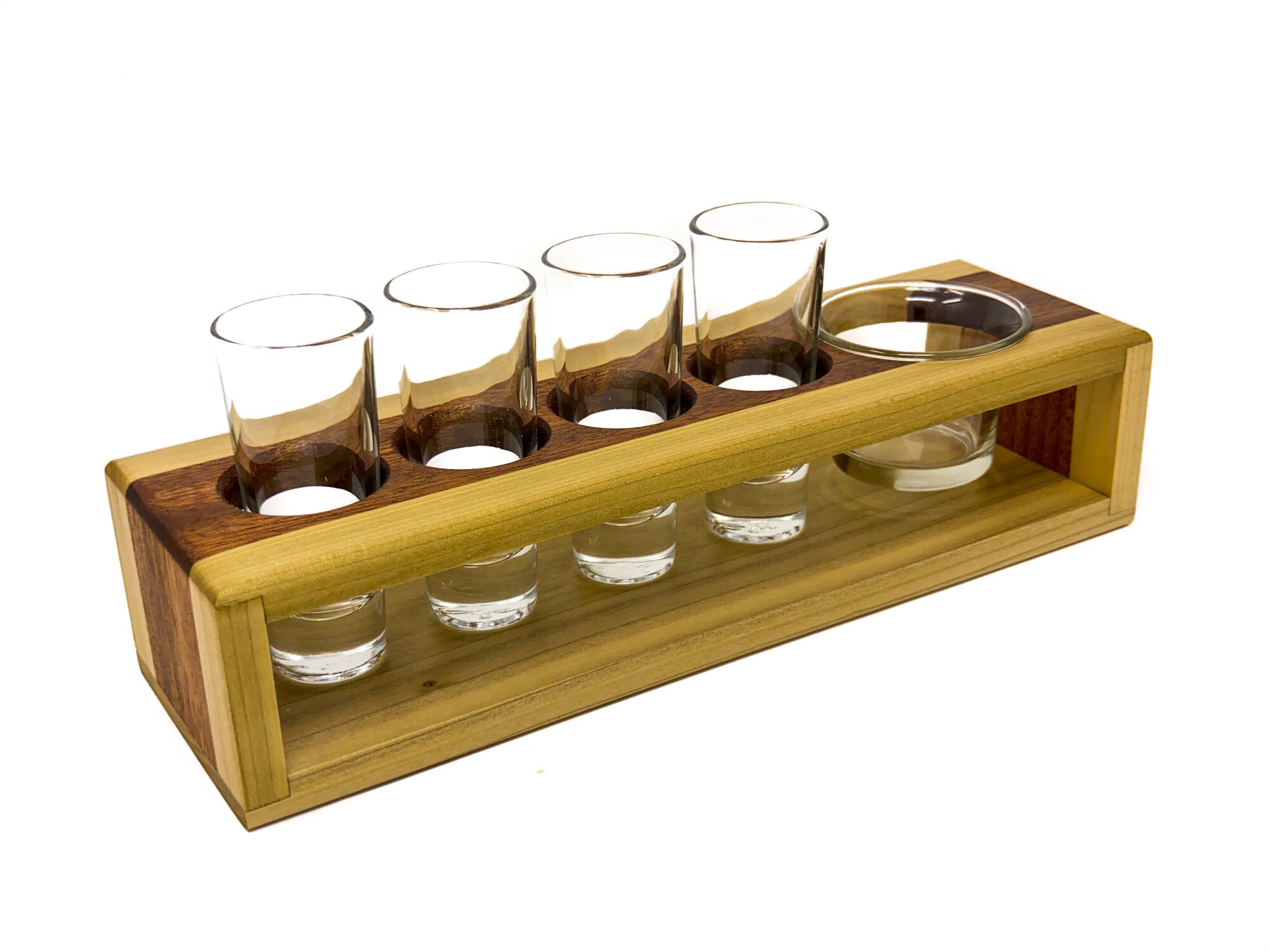 Shot Glass Serving Tray With Shot Glasses For Tequila Shots Etsy