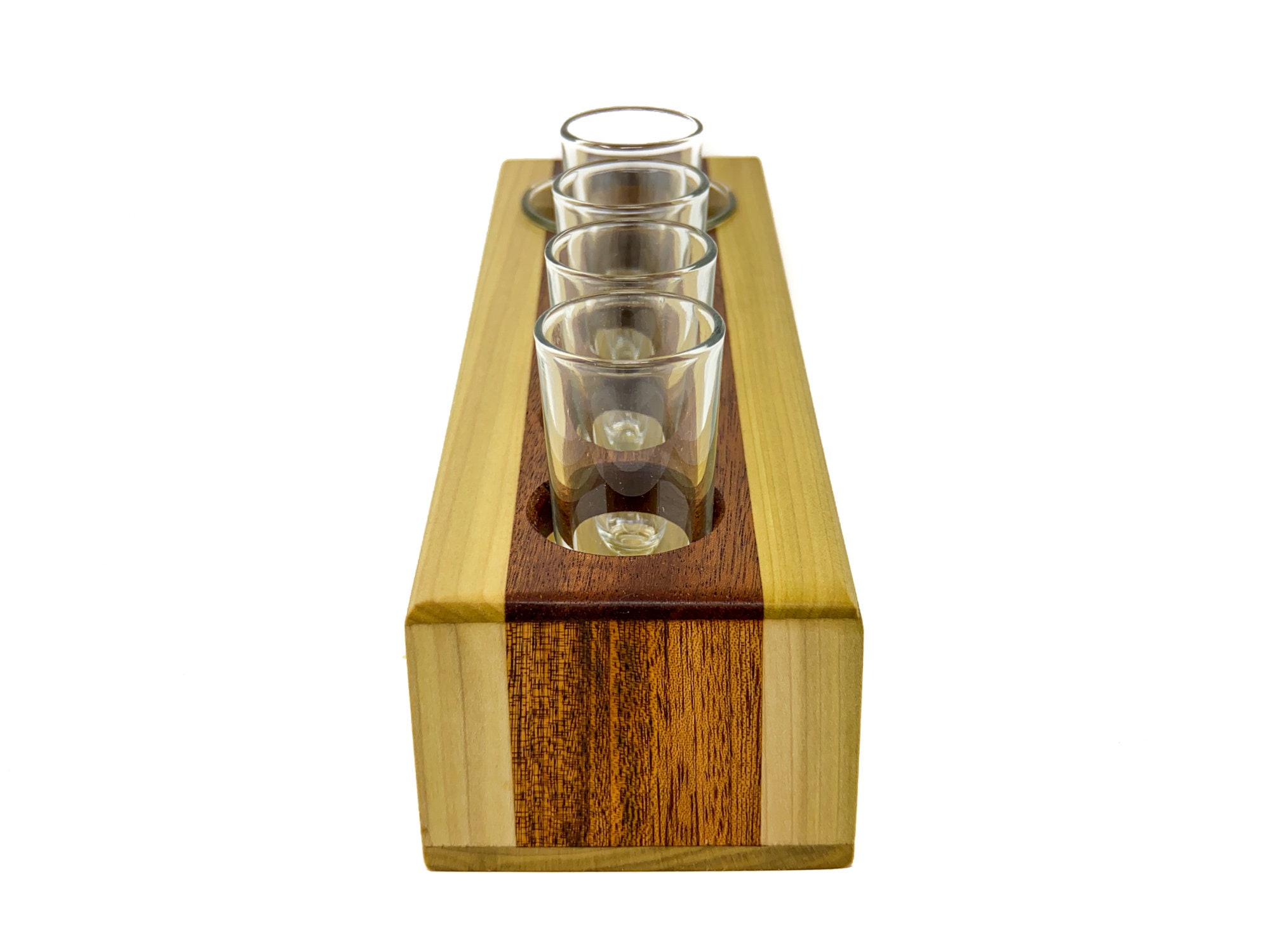 Shot Glass Serving Tray With Shot Glasses For Tequila Shots Etsy