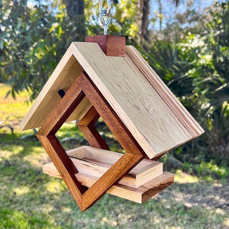 Wood Bird Feeder - Etsy