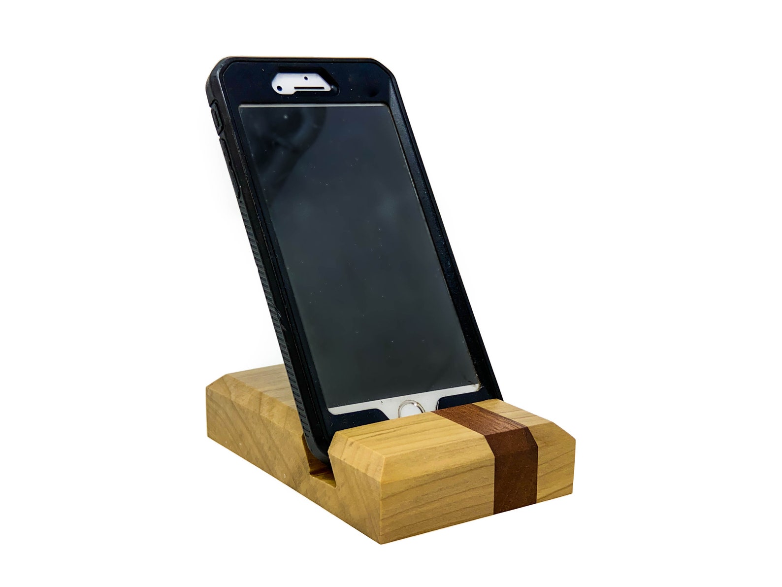 Handmade Wood Phone and Tablet Stand, Personalized Docking Station - Etsy