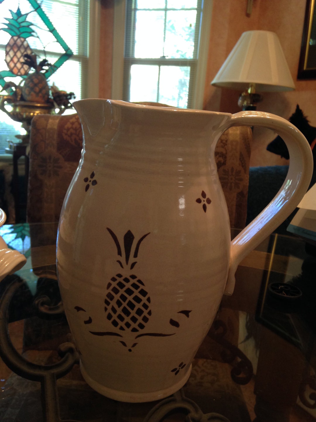 Pineapple Pitcher, Studio Art Pottery, Pineapple Spectrum Ltd-nc 1982 ...