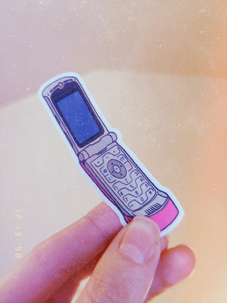 Retro Nostalgic Handdrawn 90s 2000s 3x3 Vinyl Sticker - Etsy