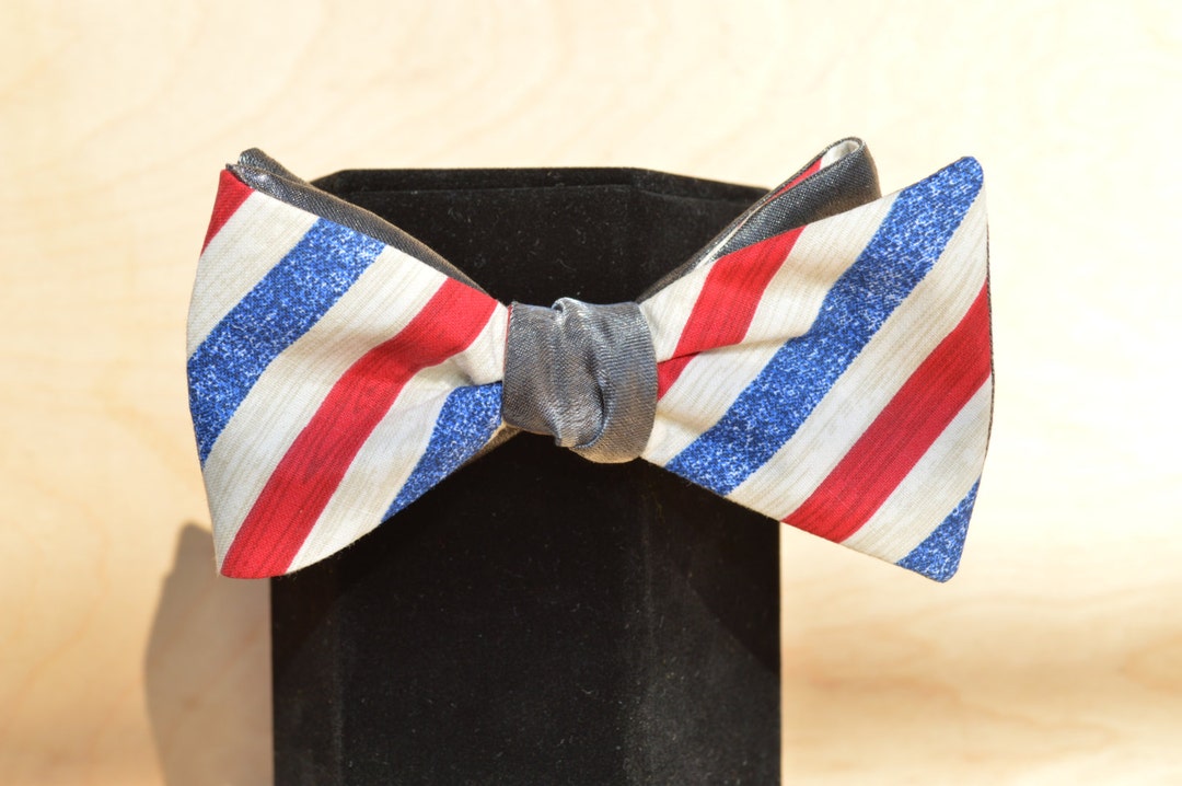 Double-sided Barber Bow Tie - Etsy