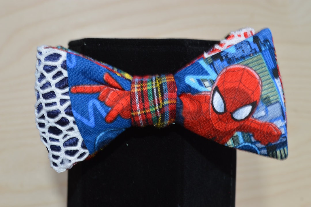 Spider-man and Webbing Bow Tie - Etsy