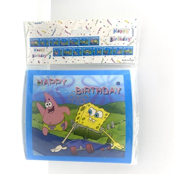 Spongebob Birthday Banner - Etsy