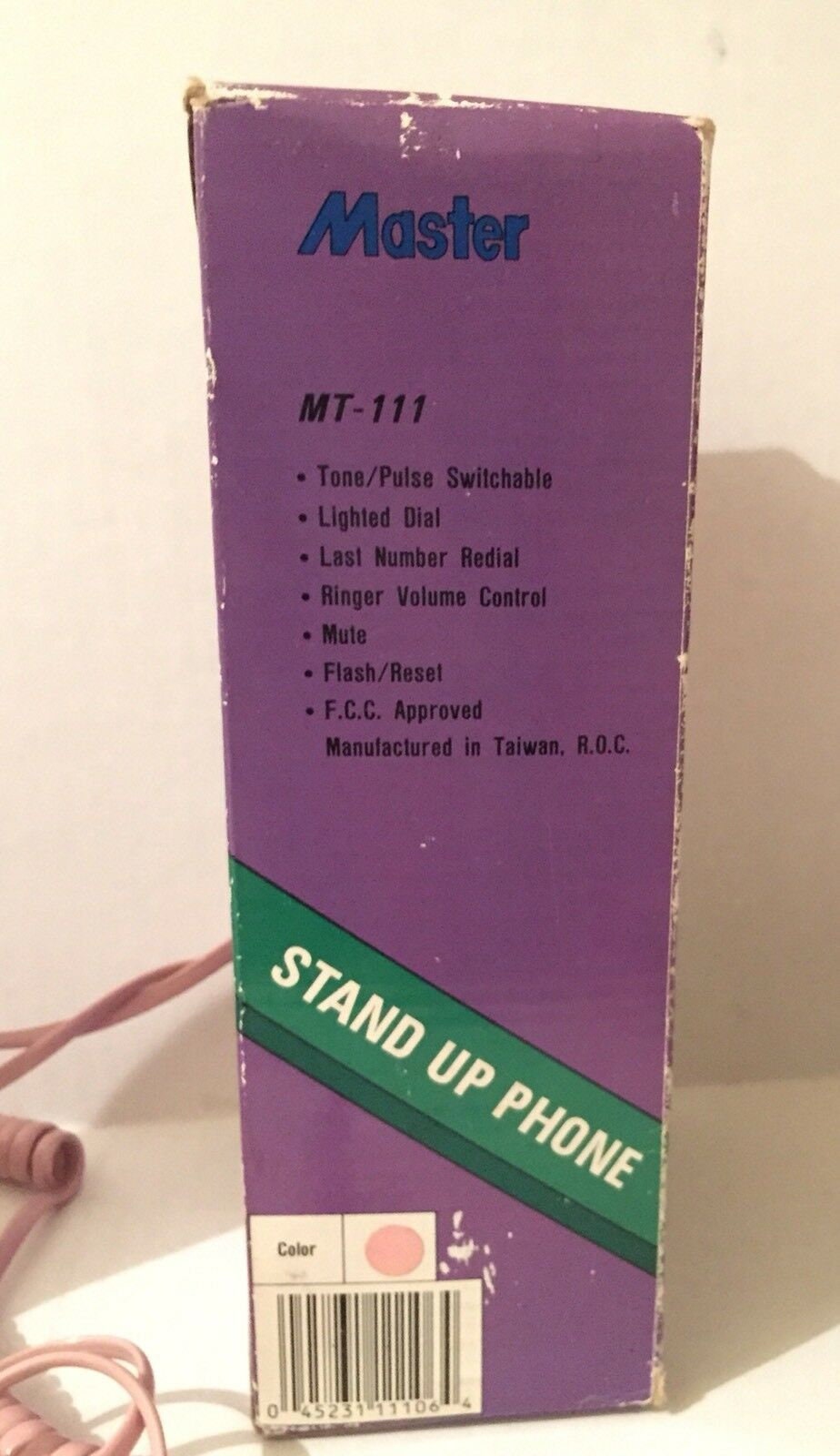 Stand up Phone Push Button Telephone W/ Box MT-111 1980 Vintage Works ...