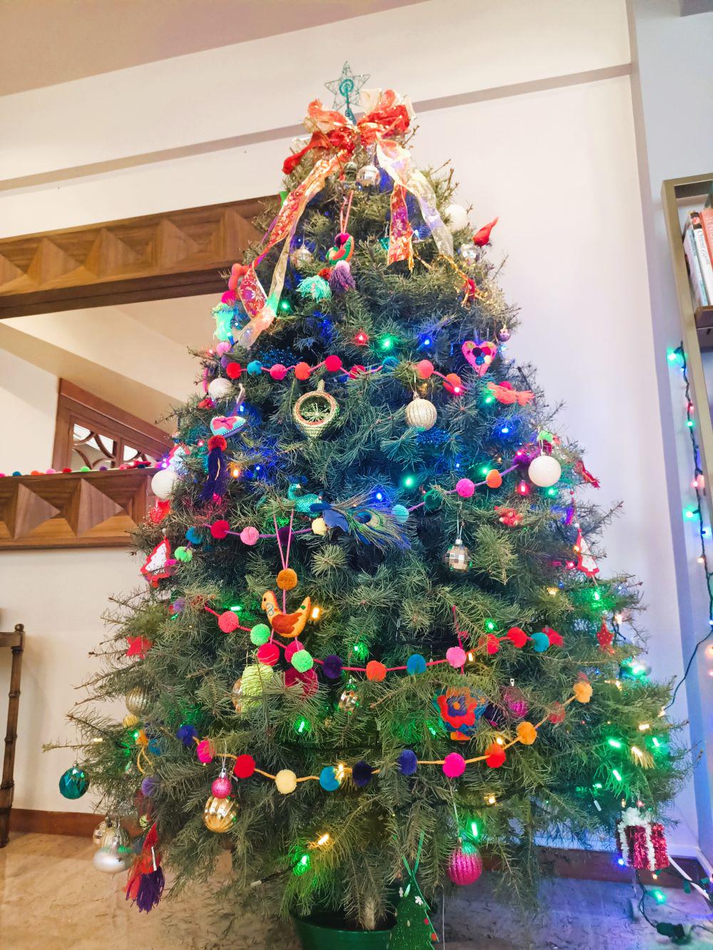 Pom Pom Tree Garland, Make Your Garden Burst With Colour, Decorate Your ...