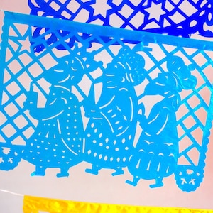 Christmas Papel Picado Christmas Bunting Banners Mexican Christmas ...