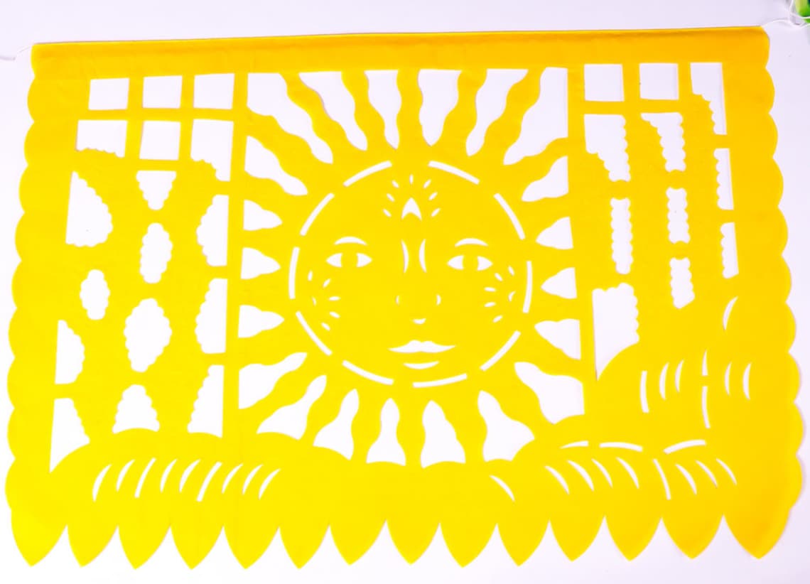 Outdoor Bunting UK Waterproof Bunting Fiesta Decor Plastic Papel Picado ...