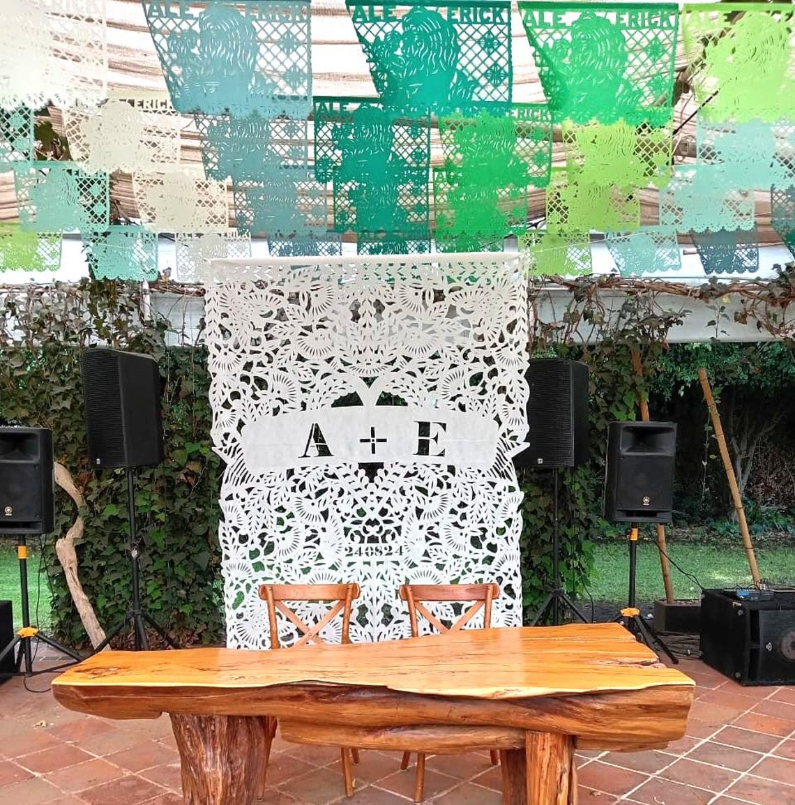 Papel Picado Wedding Backdrop Mexican Themed Wedding Decoration ...