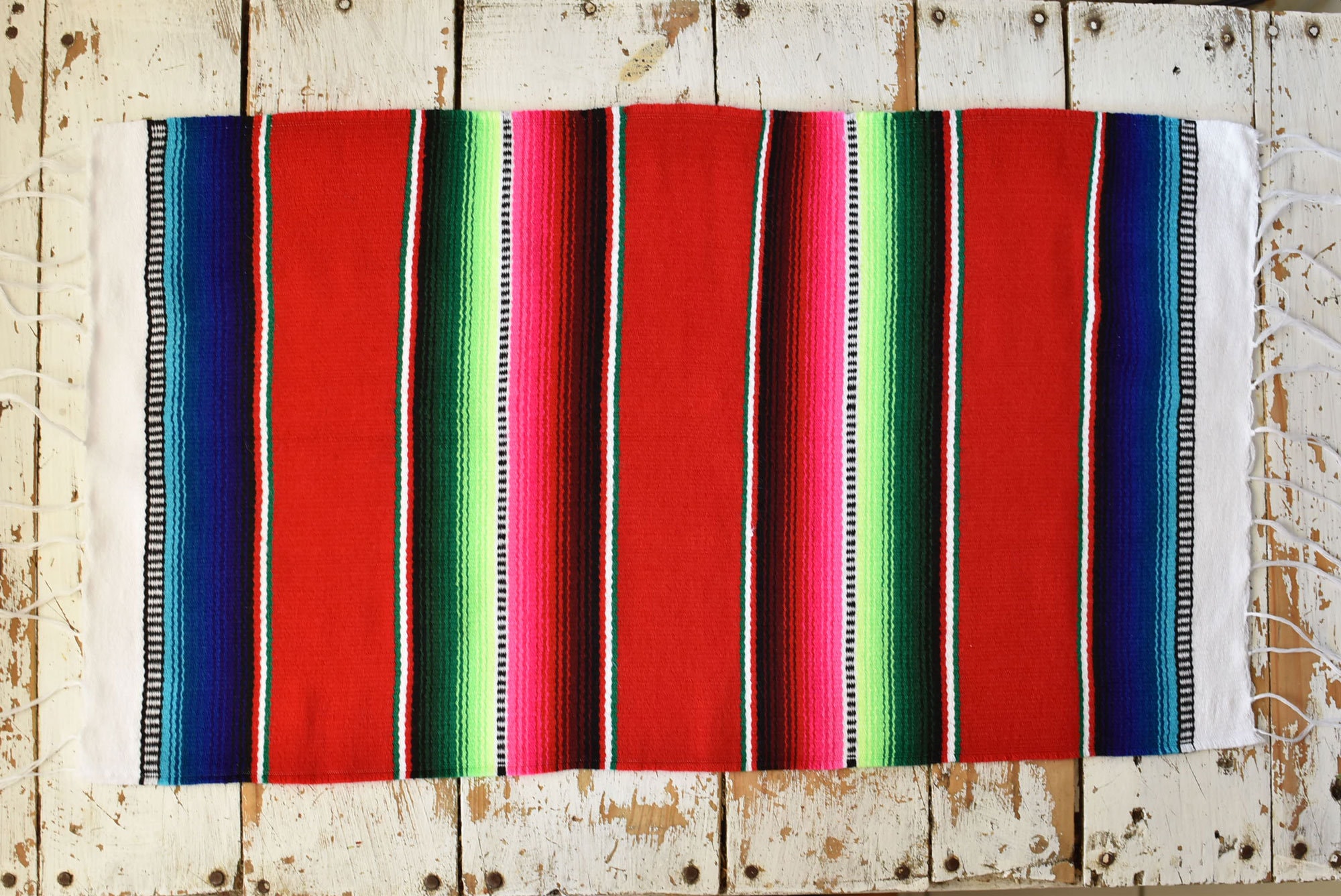 Set of 4 Mexican Sarape Placemats Vibrant Table Decor for Everyday Use ...