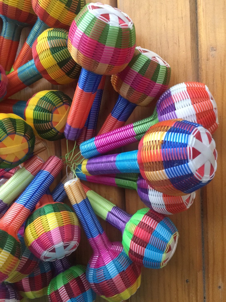 Mexican Maracas Wedding Noisemakers X 12 | Fun Wedding Favours for ...