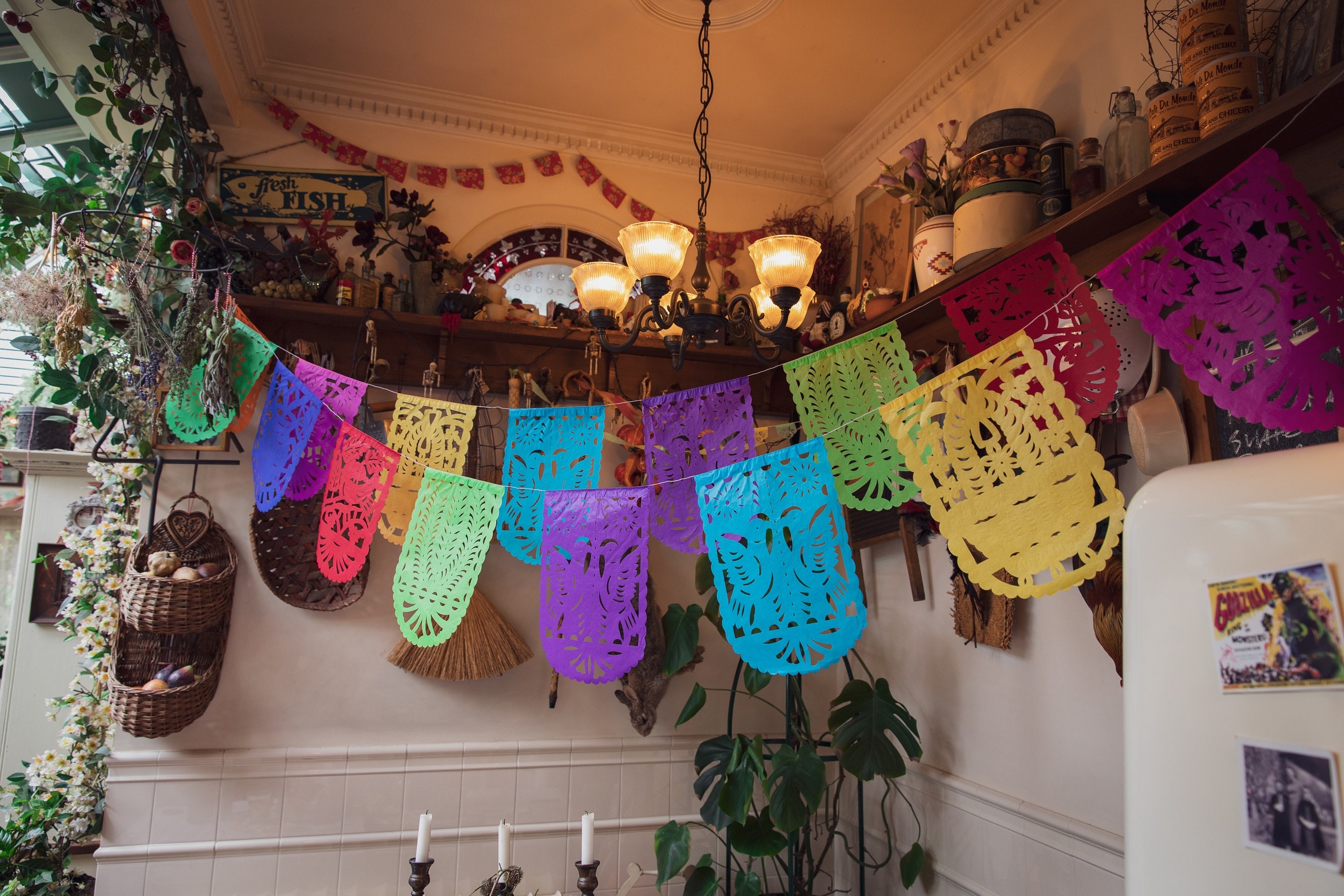 Cinco De Mayo Papel Picado Bunting Party Decorations 5 De Mayo Mexican ...