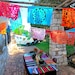 Mexican Fiesta Wall Decor Backdrop - Paper Fans Poms and Balls Made in ...