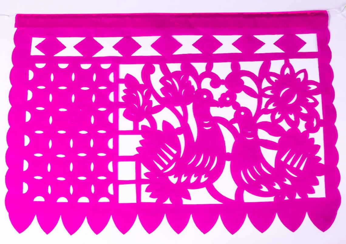 Outdoor Bunting UK Waterproof Bunting Fiesta Decor Plastic Papel Picado ...