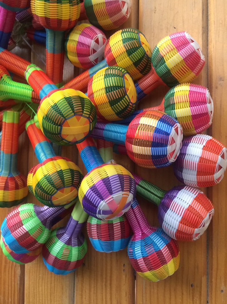 Mexican Maracas Wedding Noisemakers X 12 | Fun Wedding Favours for ...