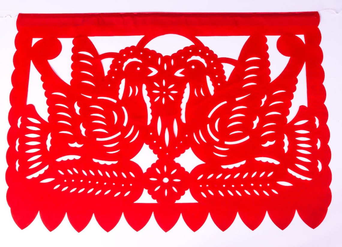 Outdoor Bunting UK Waterproof Bunting Fiesta Decor Plastic Papel Picado ...