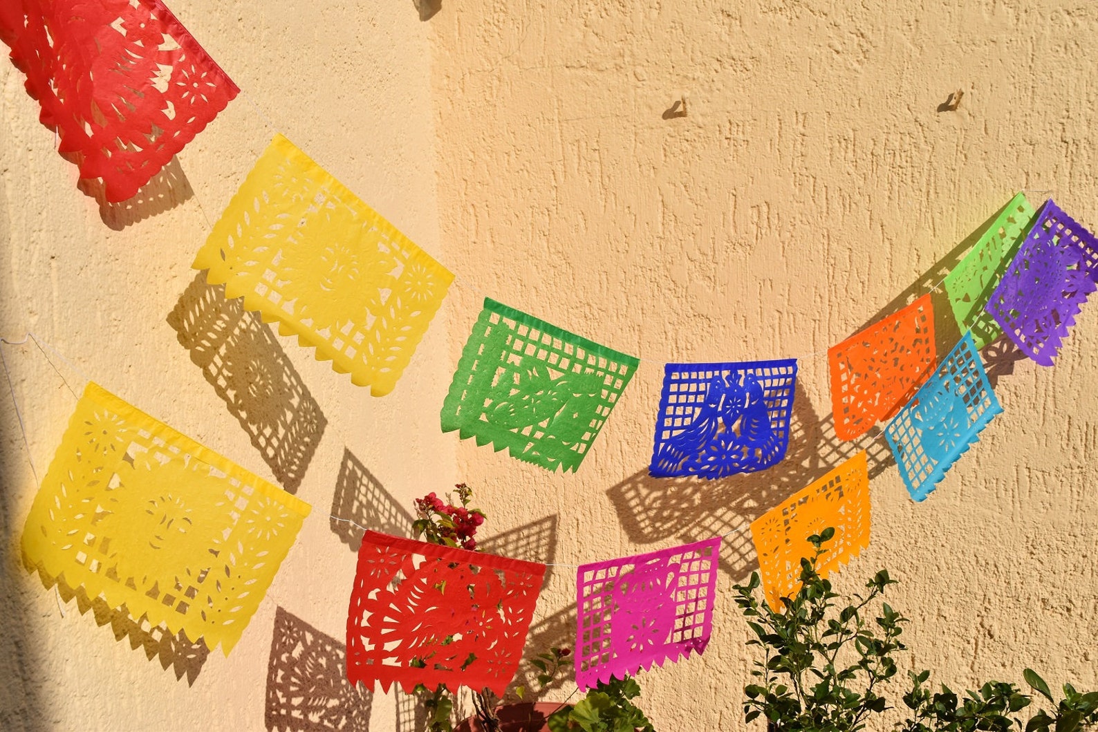 Mexican Themed Party Decor Mexican Paper Flags Banners Mexican Fiesta ...