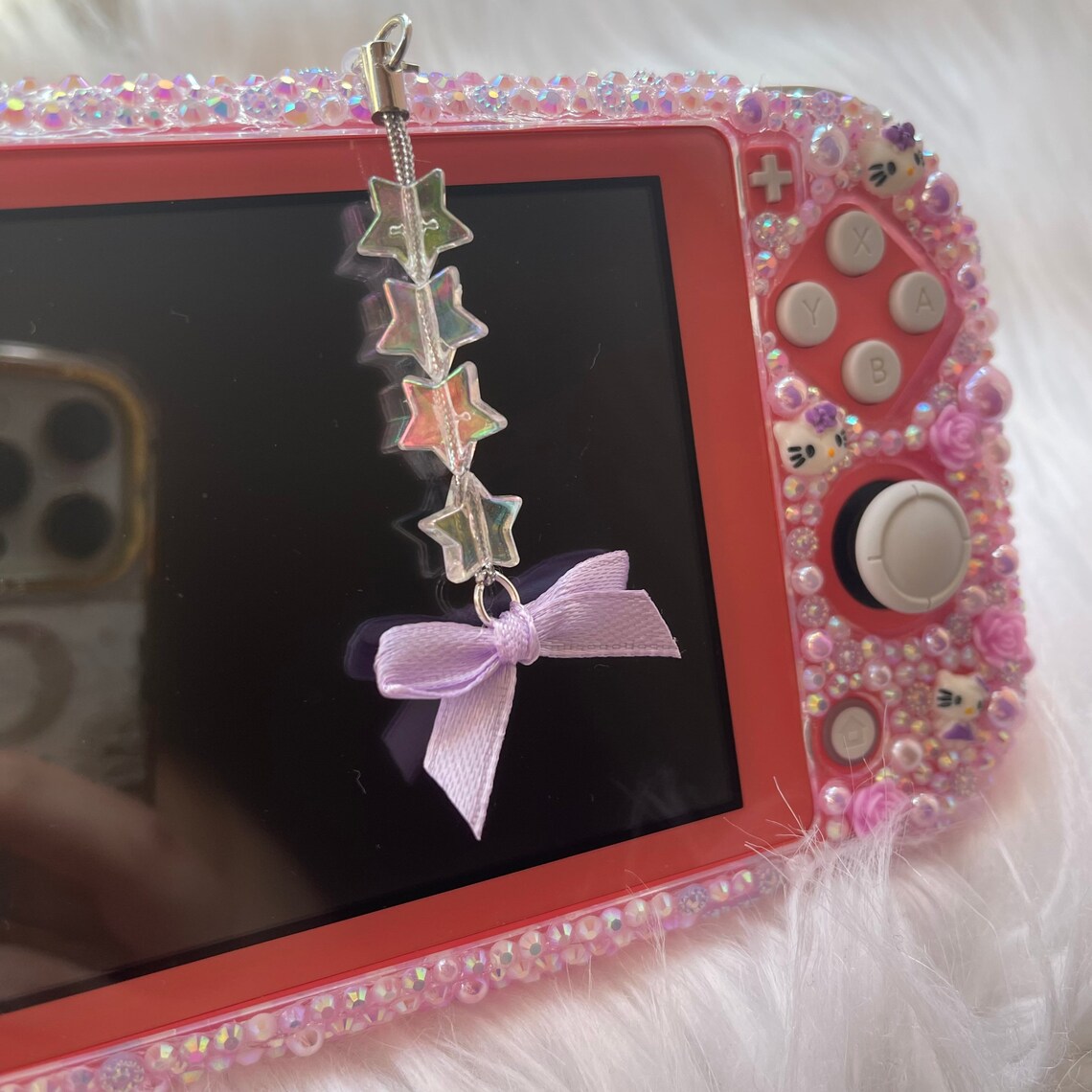 Kawaii Star and Bow Dust Plug Charms Nintendo Switch Charms - Etsy