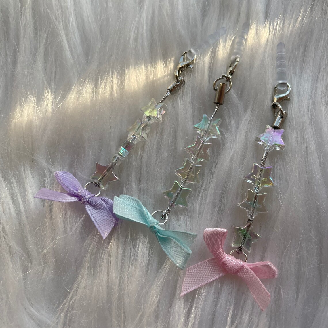 Kawaii Star and Bow Dust Plug Charms Nintendo Switch Charms - Etsy