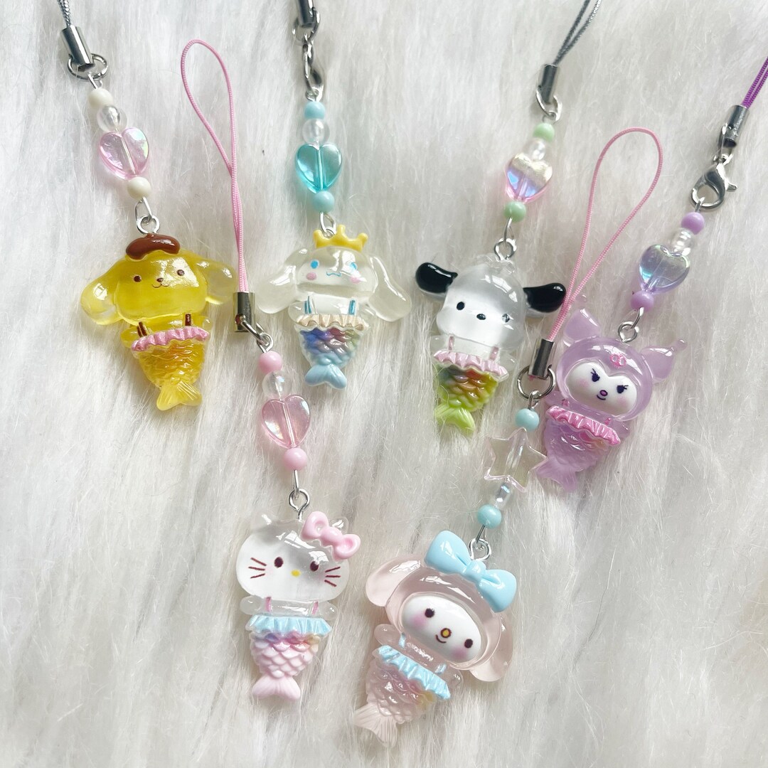 Kuromi Mermaid Inspired Phone Charm Nintendo Switch Lite Oled Charm ...