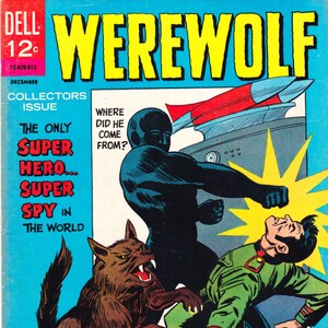 Werewolf 1 Horror Secret Agent Books. 1966 Dell Comics FVF | Etsy