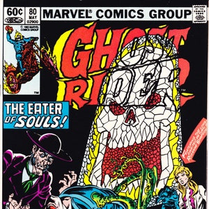 Ghost Rider 80 Comic Motorcycle Gifts Book. 1983 Marvel | Etsy